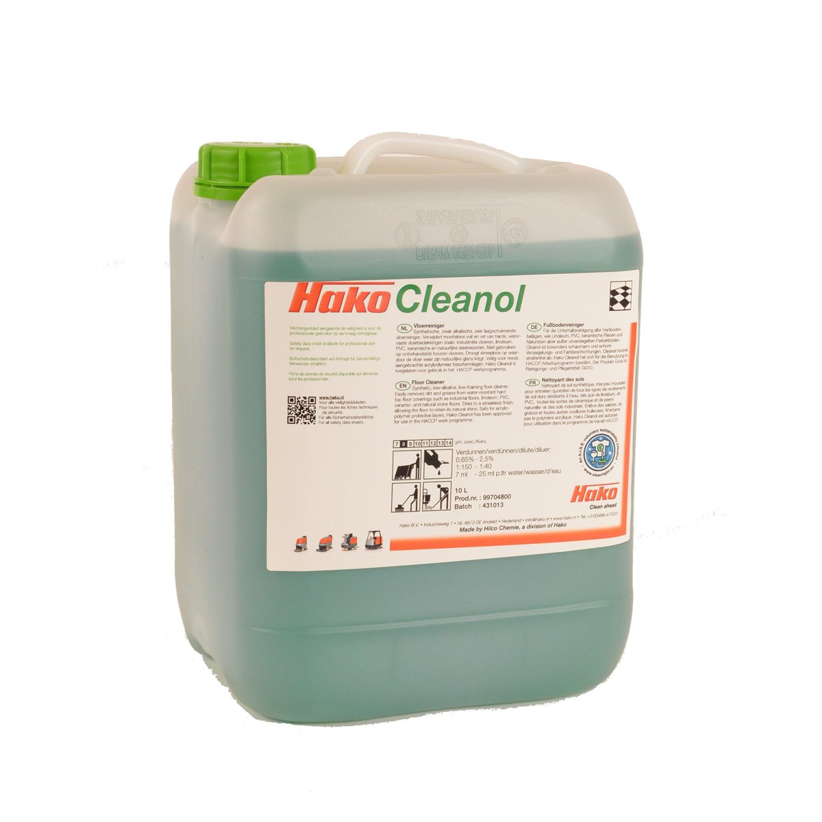 CLEANOL 10L 1: 150-40pH conc. 8 | Briggs Equipment UK Ltd